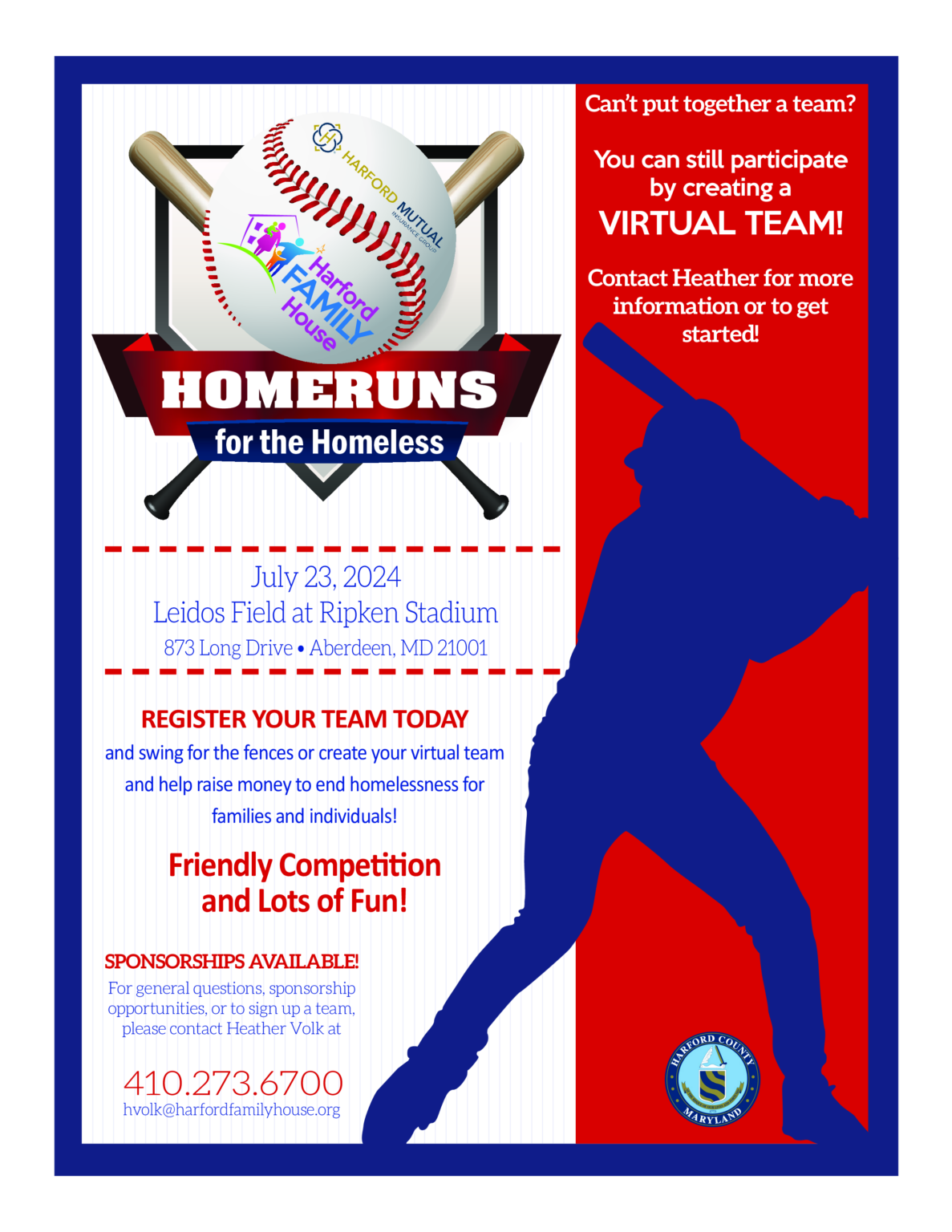 Home Runs for the Homeless - Harford Family House